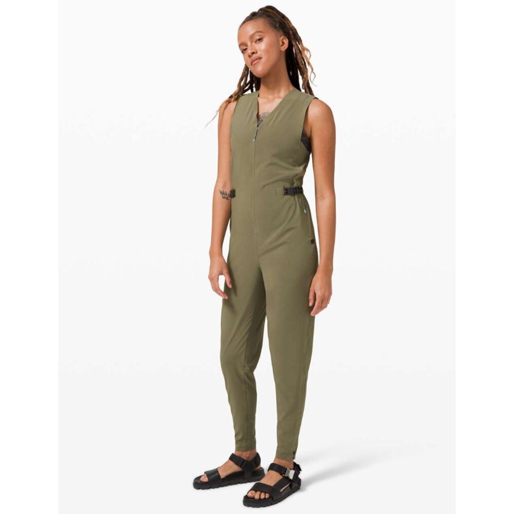 Lululemon Lab Sarala Miliatry Jumpsuit Green M - Gem